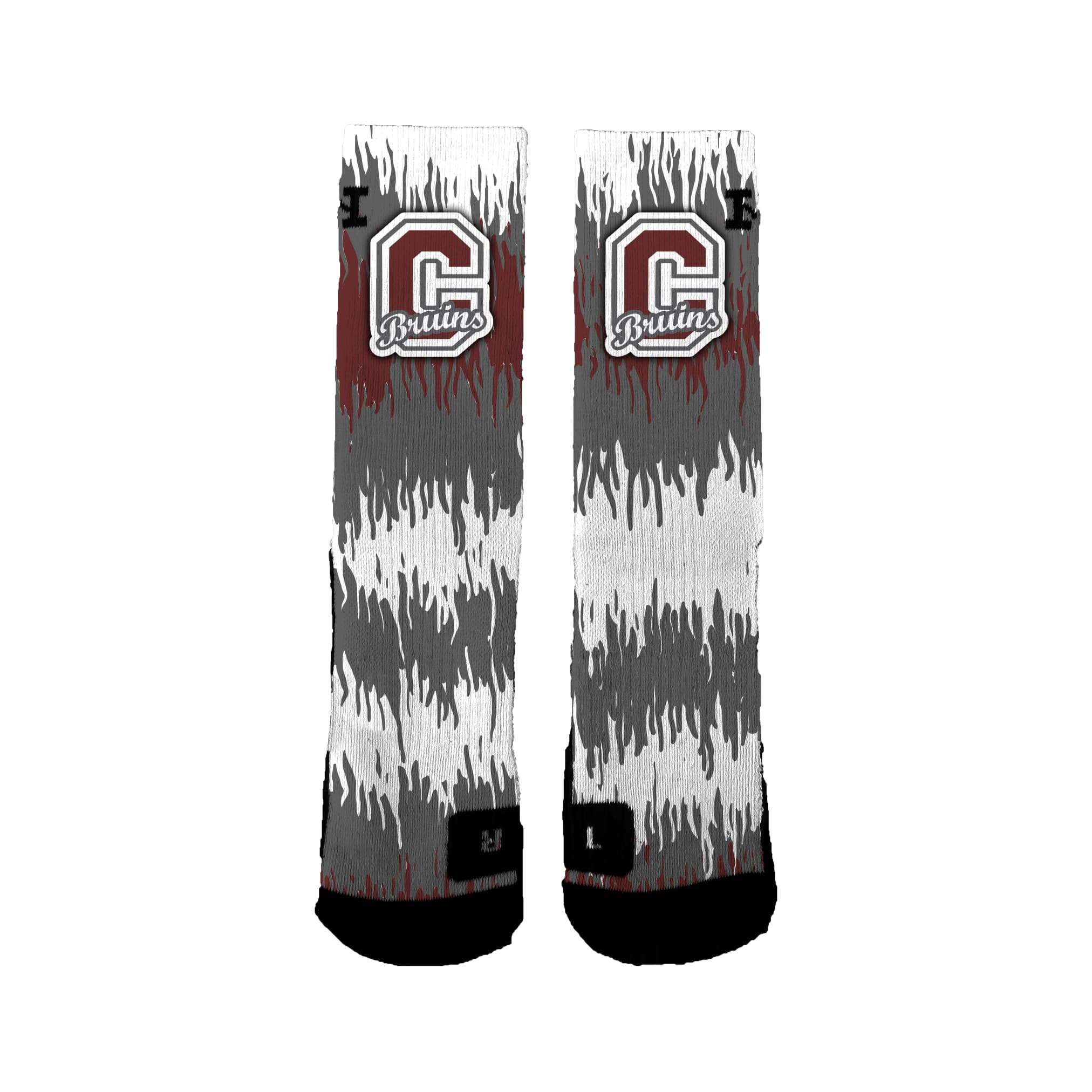 Cascade High Bruins Scribbles Socks · HoopSwagg