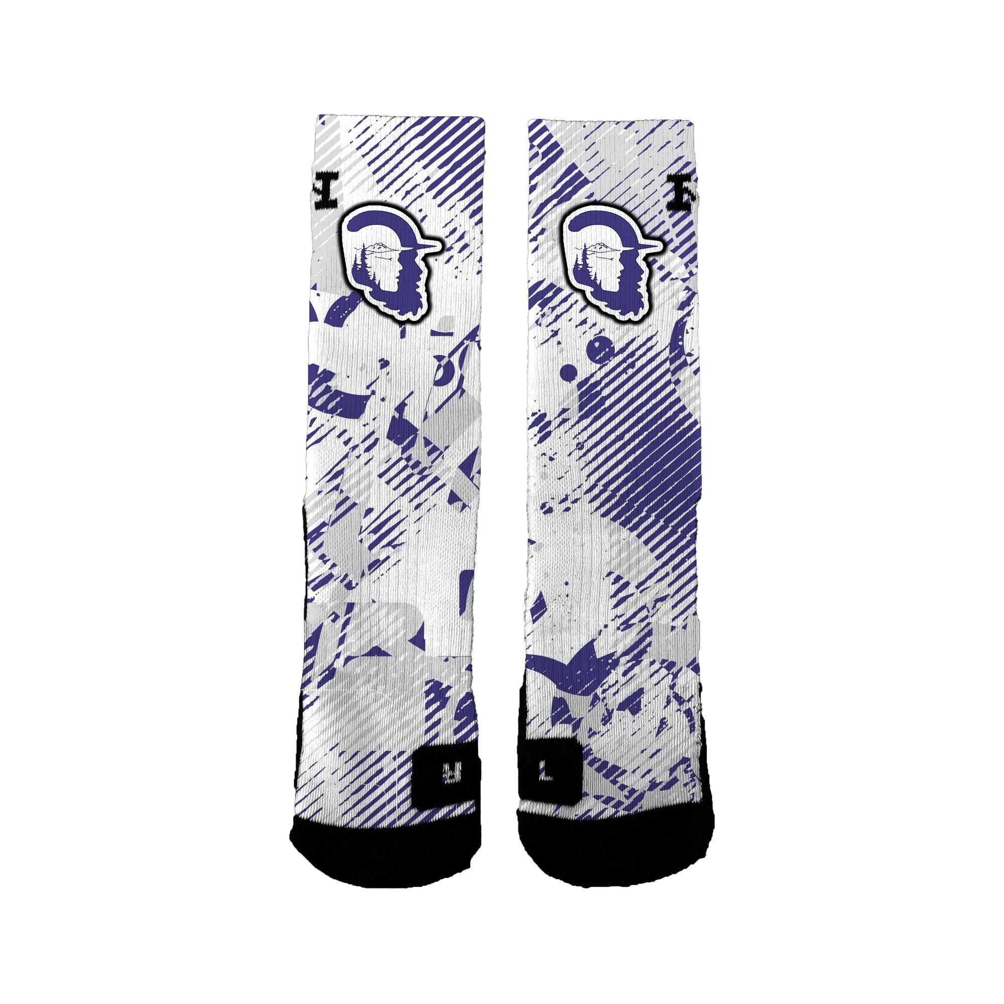 Libby Music Static Radio Socks · HoopSwagg
