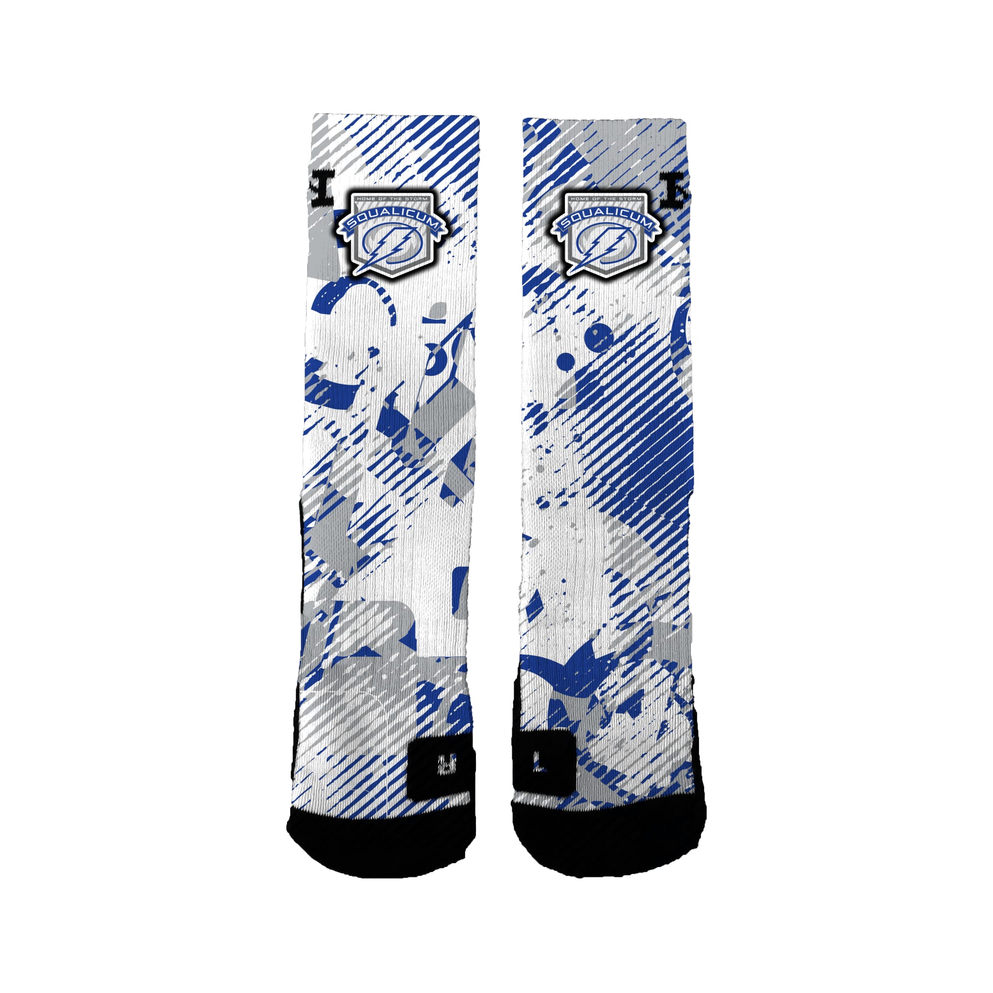 Squalicum Storm Static Radio Socks · HoopSwagg