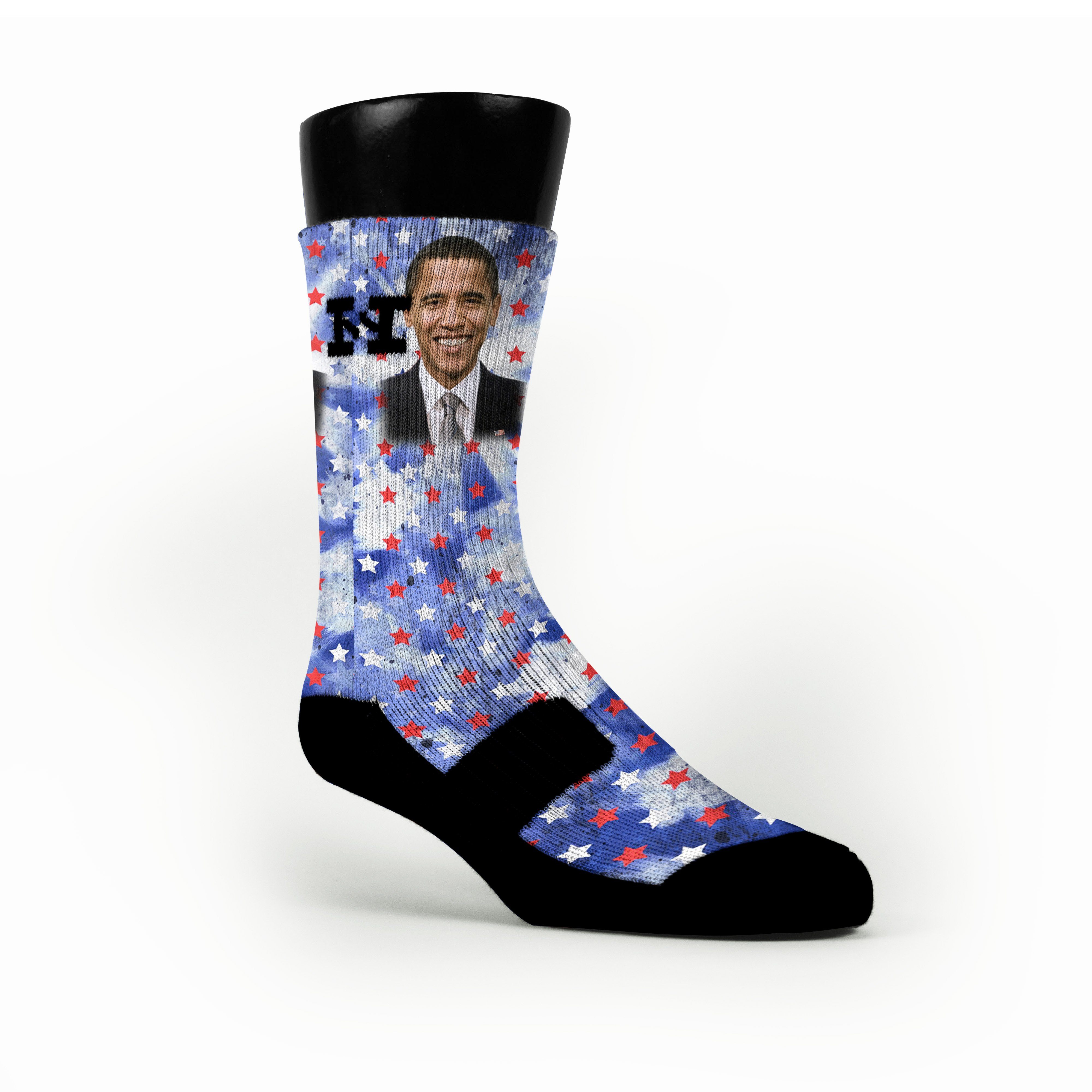 Oval Office - Obama Custom Nike Elite Socks · HoopSwagg