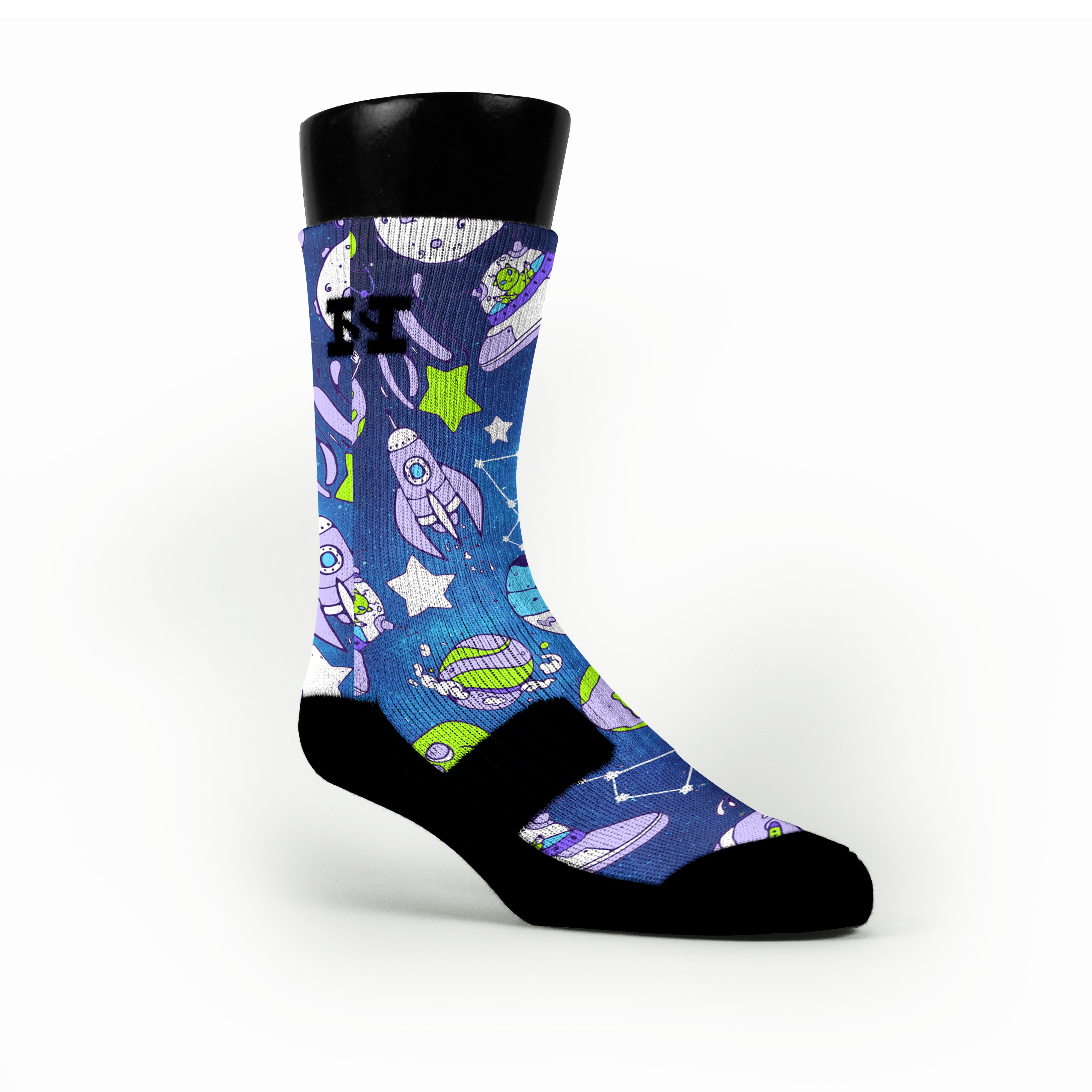 Alien Orbit Custom Nike Elite Socks · HoopSwagg